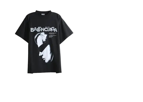Balenciaga Oversized T-shirt - Black