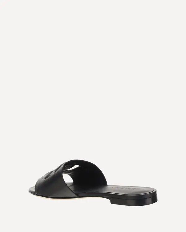 Dolce & Gabbana Leather Sandals - Black
