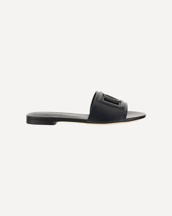 Dolce & Gabbana Leather Sandals - Black