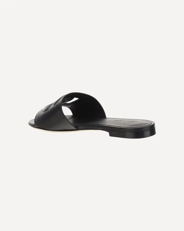 Dolce & Gabbana Leather Sandals - Black