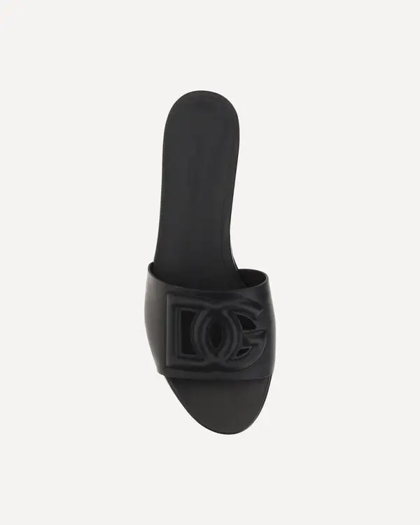 Dolce & Gabbana Leather Sandals - Black