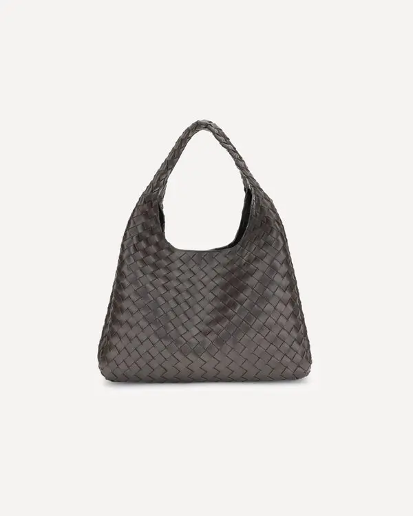 Bottega Veneta Campana Large Shoulder Bag - Brown