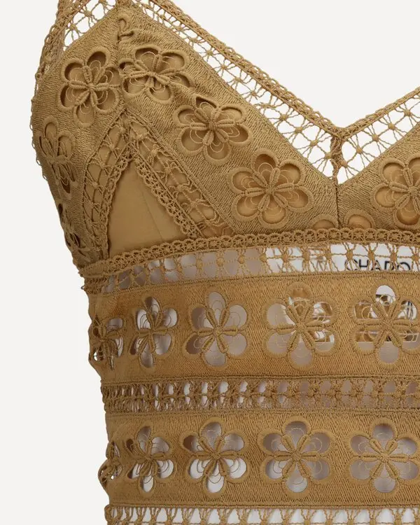 Charo Ruiz Ibiza Embroidered Lace Top