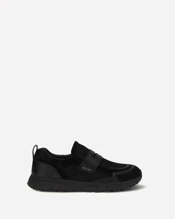 Prada Mesh Loafers - Black