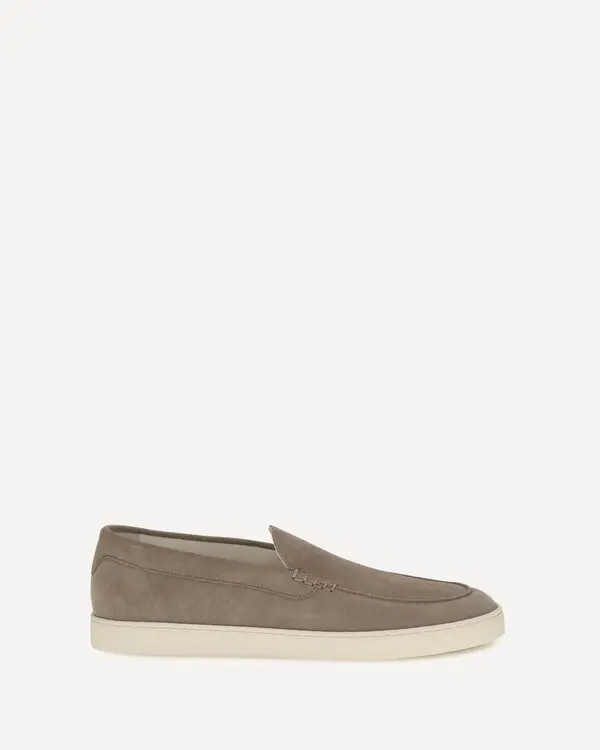 Brunello Cucinelli Suede Loafers - Grey