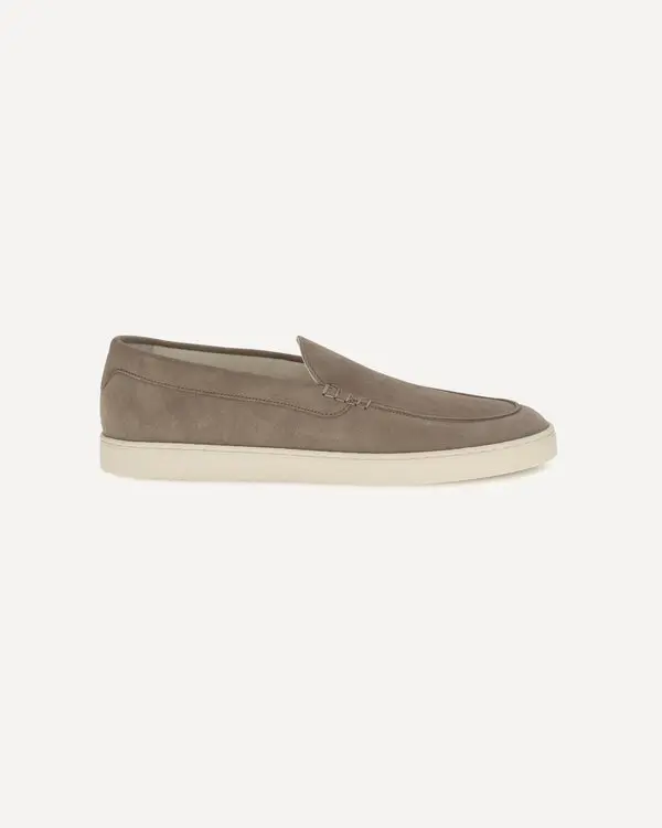 Brunello Cucinelli Suede Loafers - Grey