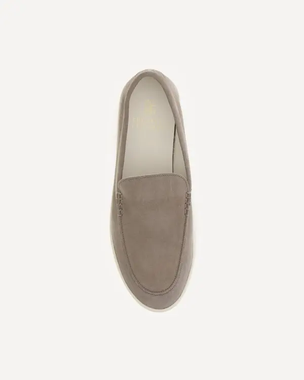 Brunello Cucinelli Suede Loafers - Grey