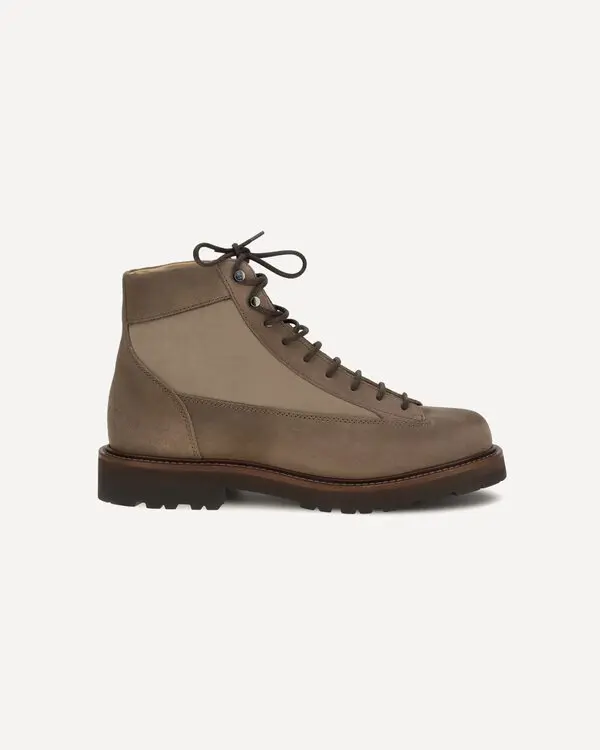 Brunello Cucinelli Suede Lace-up Ankle Boots