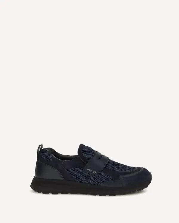 Prada Mesh Loafers - Blue