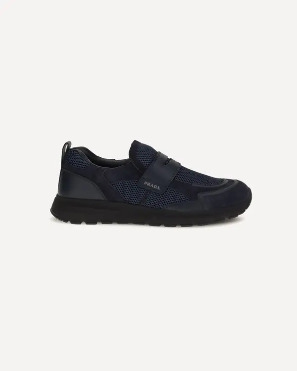 Prada Mesh Loafers - Blue