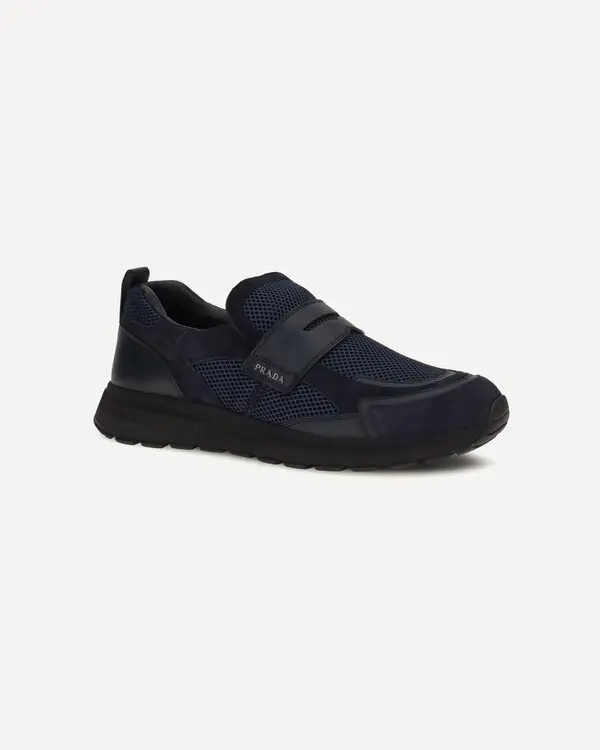 Prada Mesh Loafers - Blue