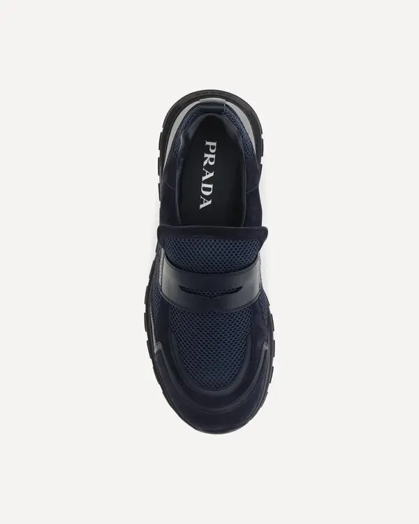 Prada Mesh Loafers - Blue