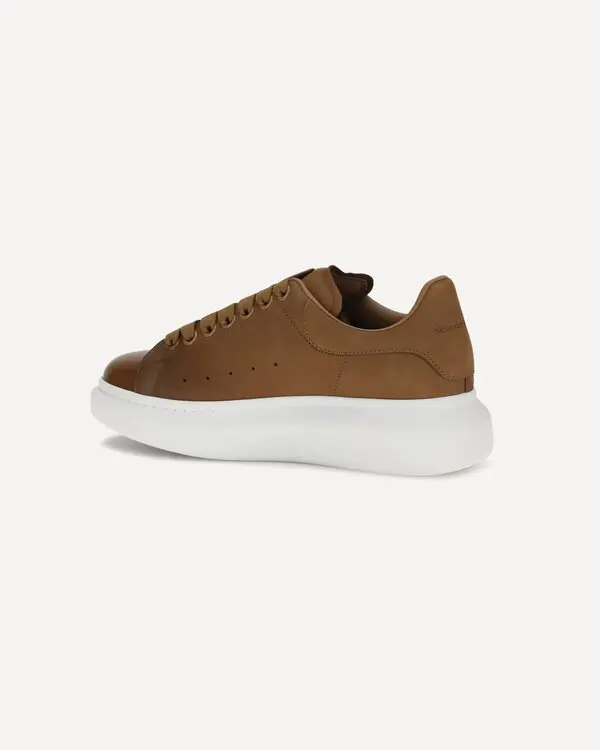 Alexander McQueen Oversized Leather Sneakers - Brown