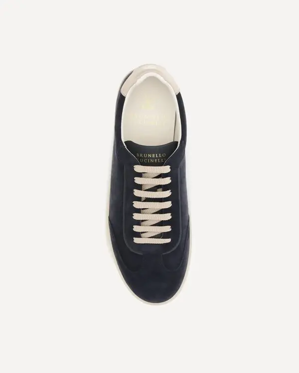 Brunello Cucinelli Suede Lace-up Sneakers - Brown