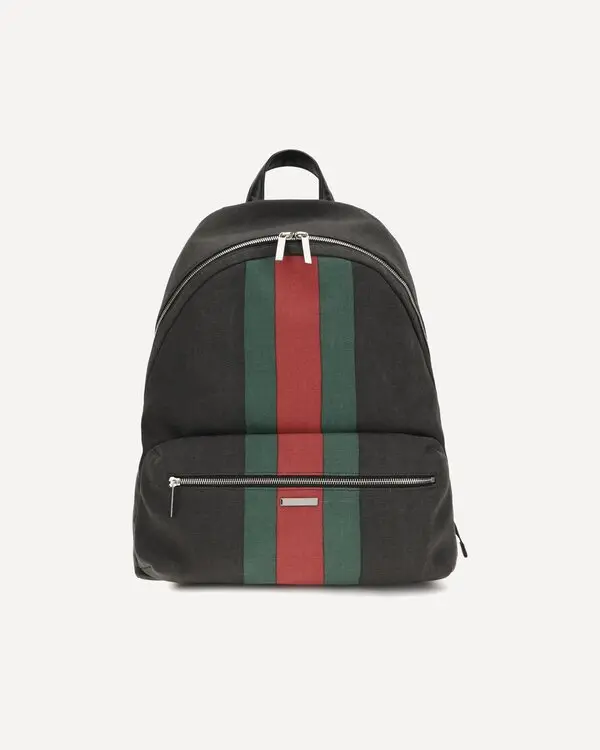 Gucci Large Web Backpack - Black