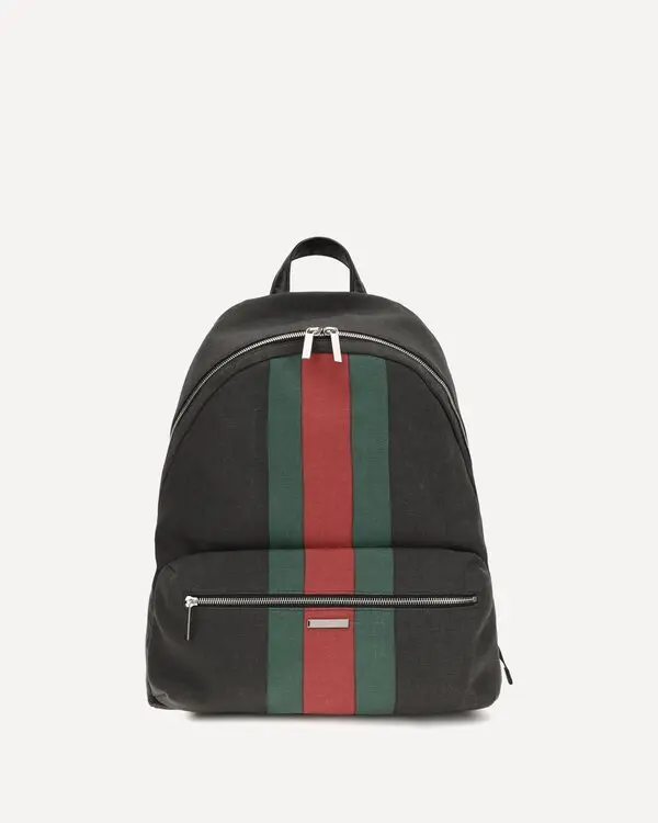 Gucci Large Web Backpack - Black