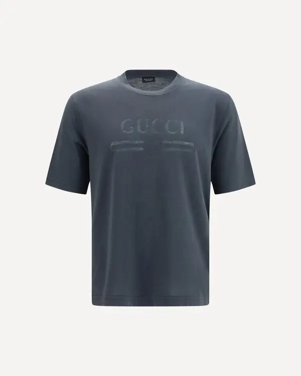 Gucci Cotton Jersey T-shirt With Devoré Detai Mae