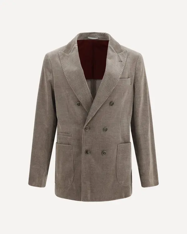 Brunello Cucinelli Double-breasted Corduroy Jacket