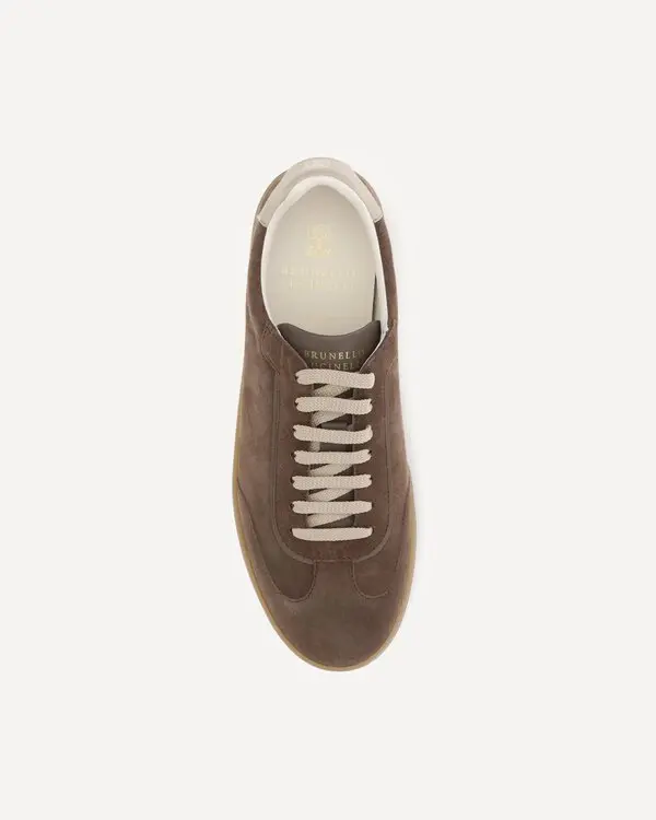 Brunello Cucinelli Suede Sneakers - Beige