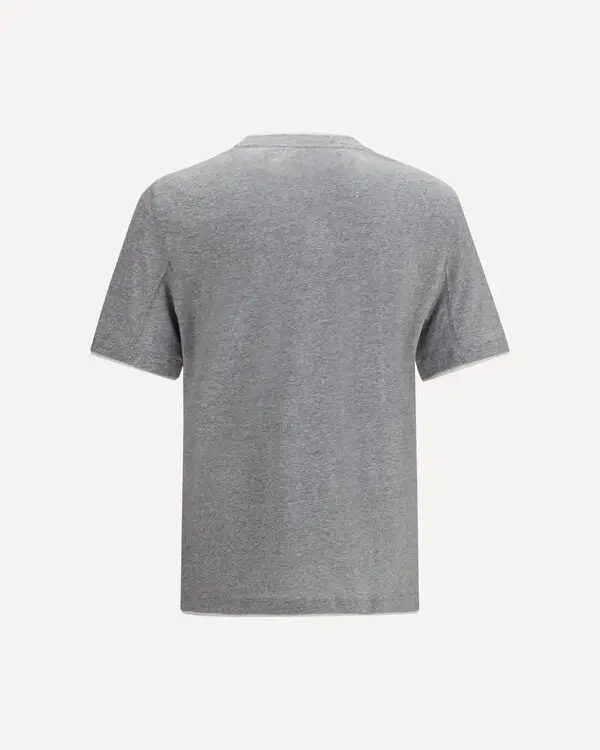 Brunello Cucinelli Hort-leeve Cotton T-hirt