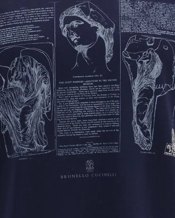 Brunello Cucinelli Cotton Printed T-shirt