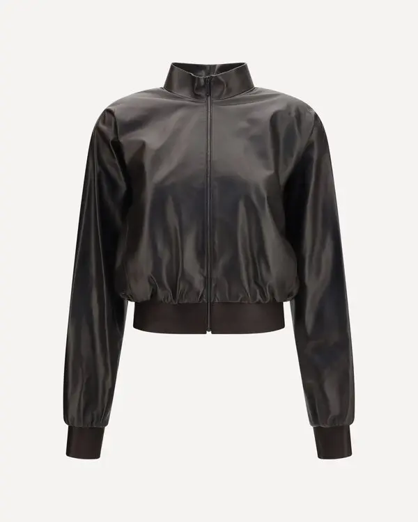 Gucci Soft Nappa Leather Bomber Jacket