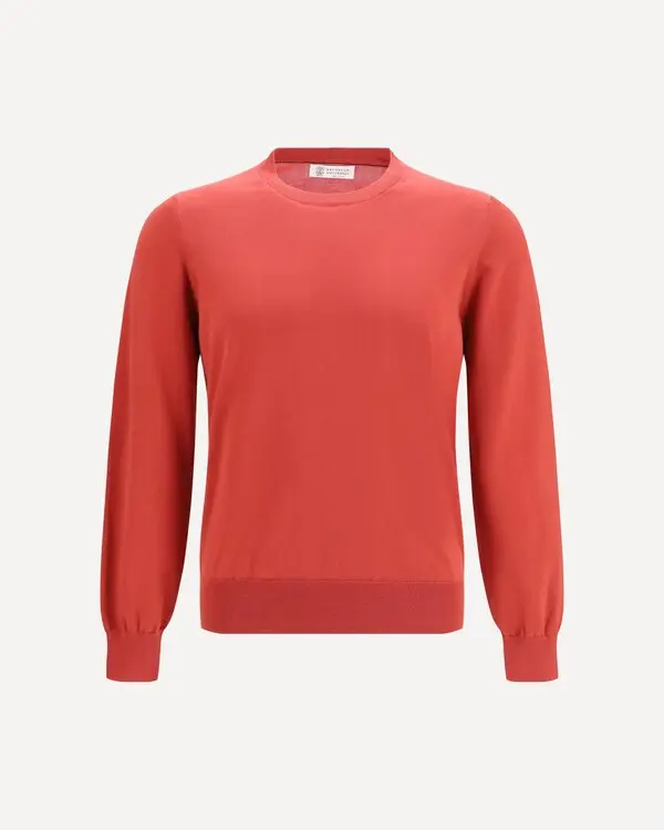 Brunello Cucinelli Cotton Sweater - Red