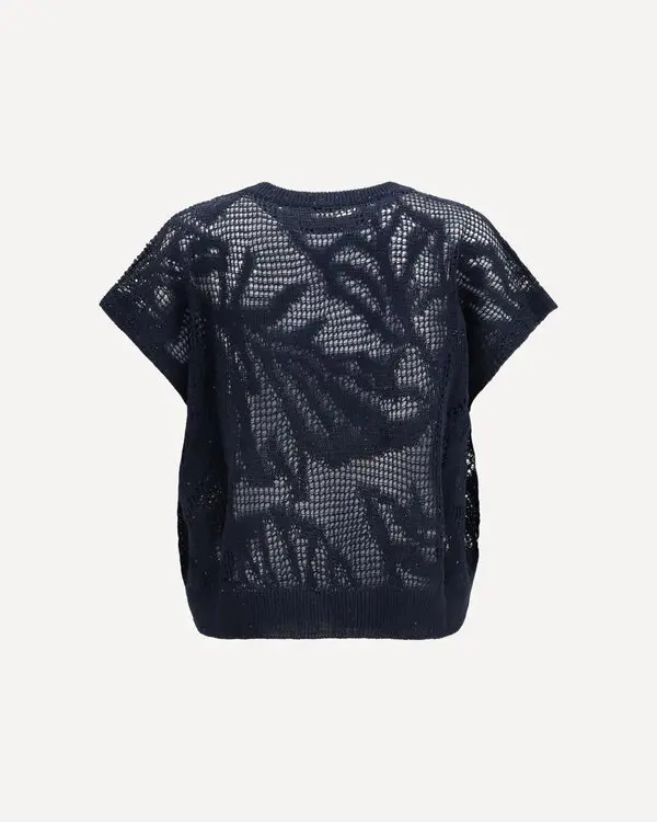 Brunello Cucinelli Dazzling Water Lillies T-shirt - Blue