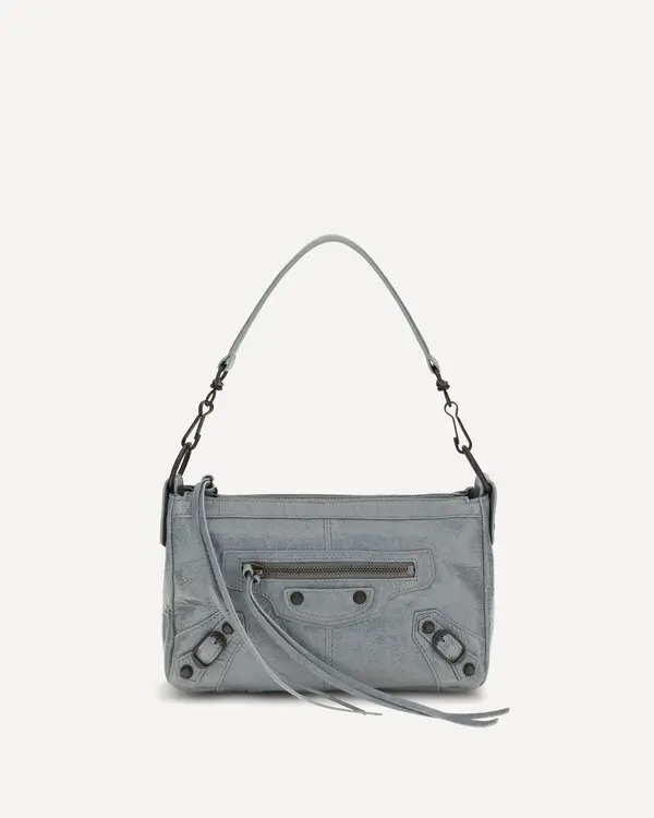 Balenciaga Le City Moto Mini Handbag - Grey