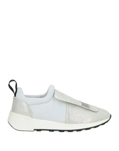 SERGIO ROSSI Metallic Embellished Slip-on Sneakers - Silver