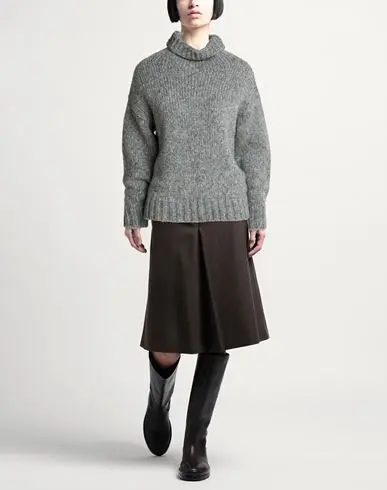 Alpha Studio Wool And Metal Fiber Turtleneck Sweater