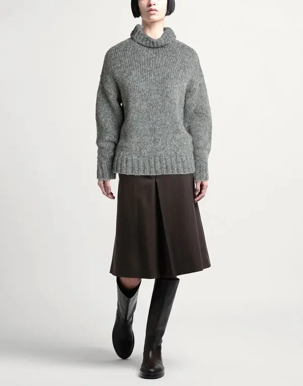 Alpha Studio Wool And Metal Fiber Turtleneck Sweater