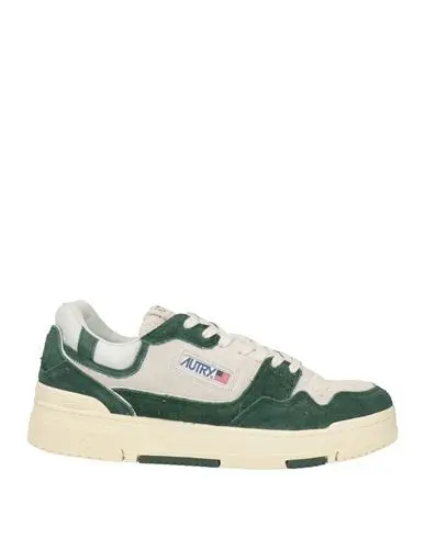 AUTRY Low-top Sneakers In Suede And Mesh - Green