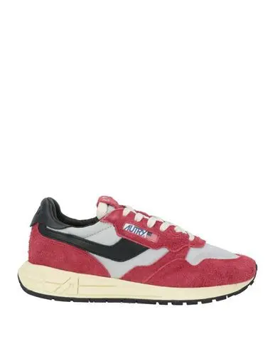AUTRY Low-top Suede Sneakers - Red