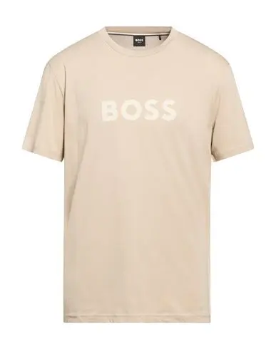 BOSS T-shirt Size Organic Cotton - Beige