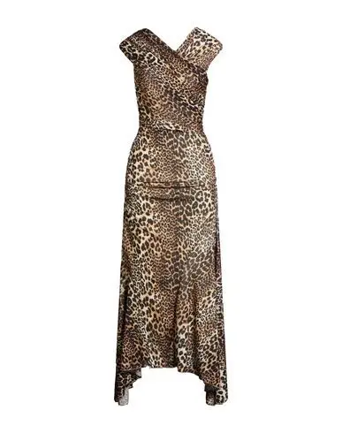 GANNI Maxi Dress Sand Size Polyester - Beige