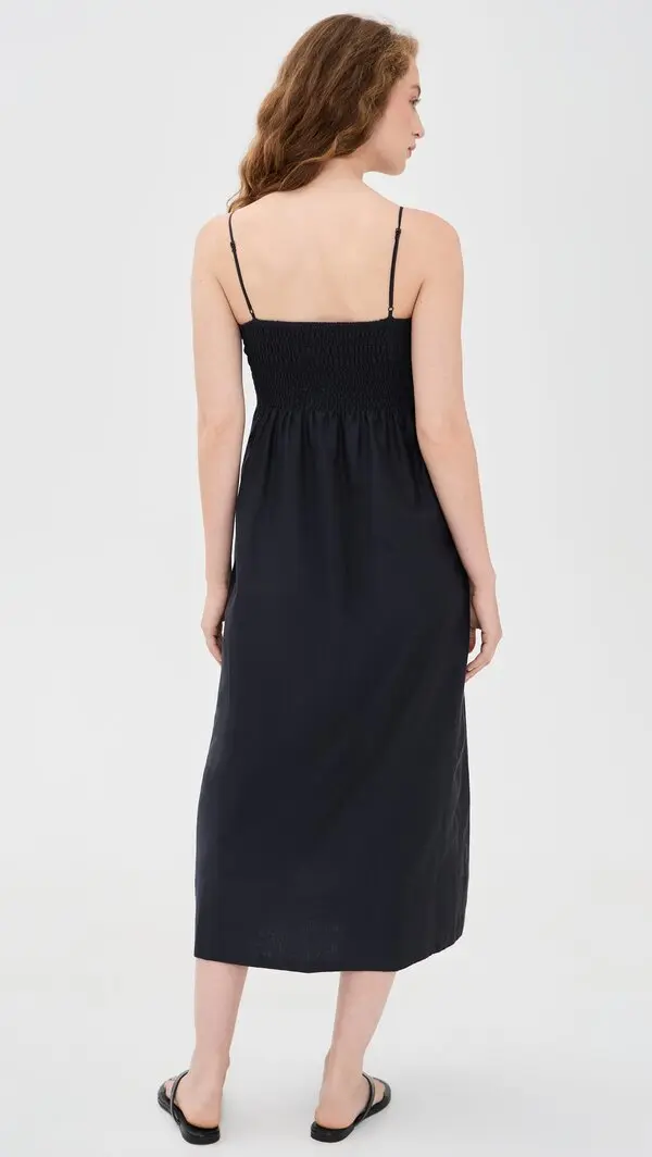 Vince Tie Smocked Cami Dress
