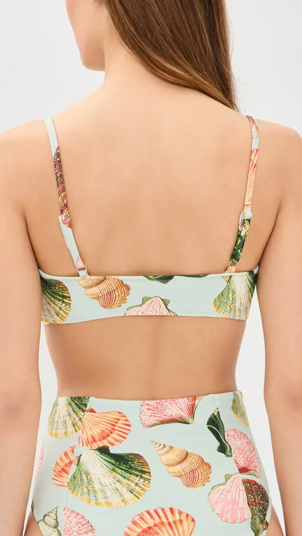 Hunter Bell Seashell Print Bikini Top