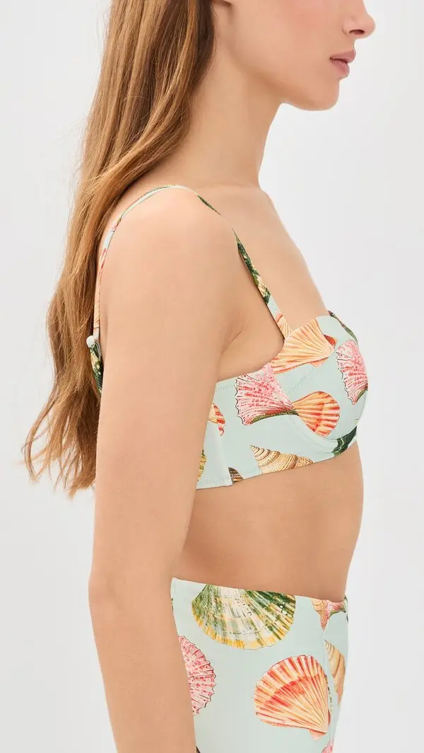 Hunter Bell Seashell Print Bikini Top