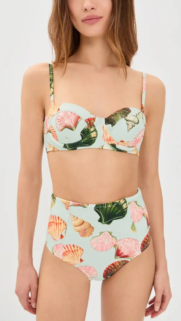 Hunter Bell Seashell Print Bikini Top