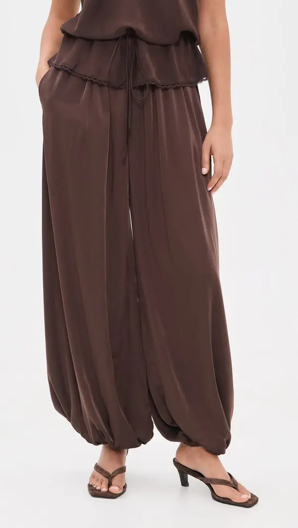 Bardot Nikola Satin Balloon Pants