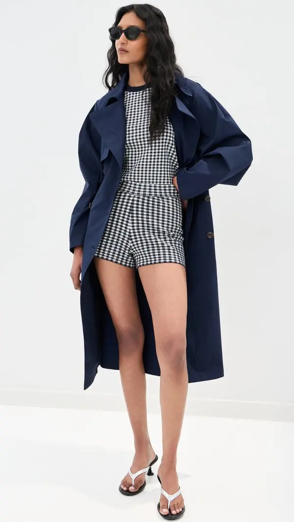 LE BOP Gingham Knit Tee