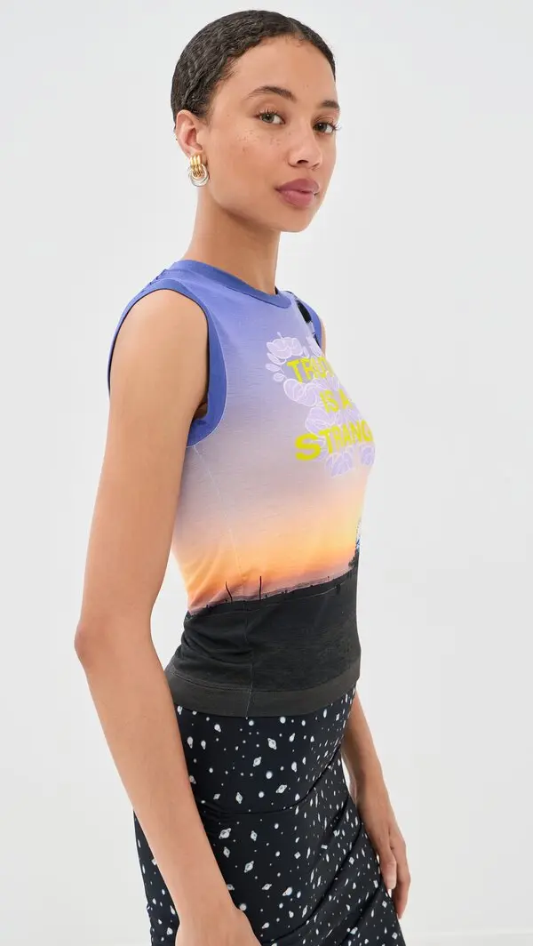 MERYLL ROGGE Sleeveless Jersey T-shirt