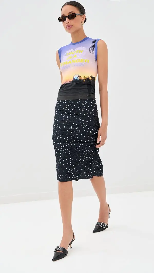 MERYLL ROGGE Sleeveless Jersey T-shirt