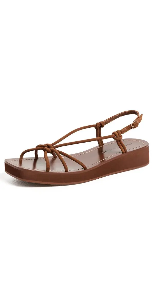 LOEFFLER RANDALL Nomi Elevated Sandals - Cacao