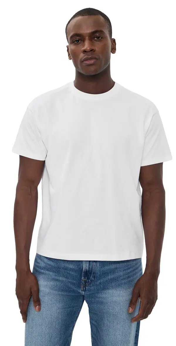 Rag & Bone Jacob Cropped Tee - White