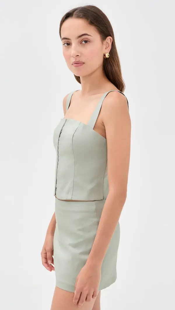 Good American The Linen Corset
