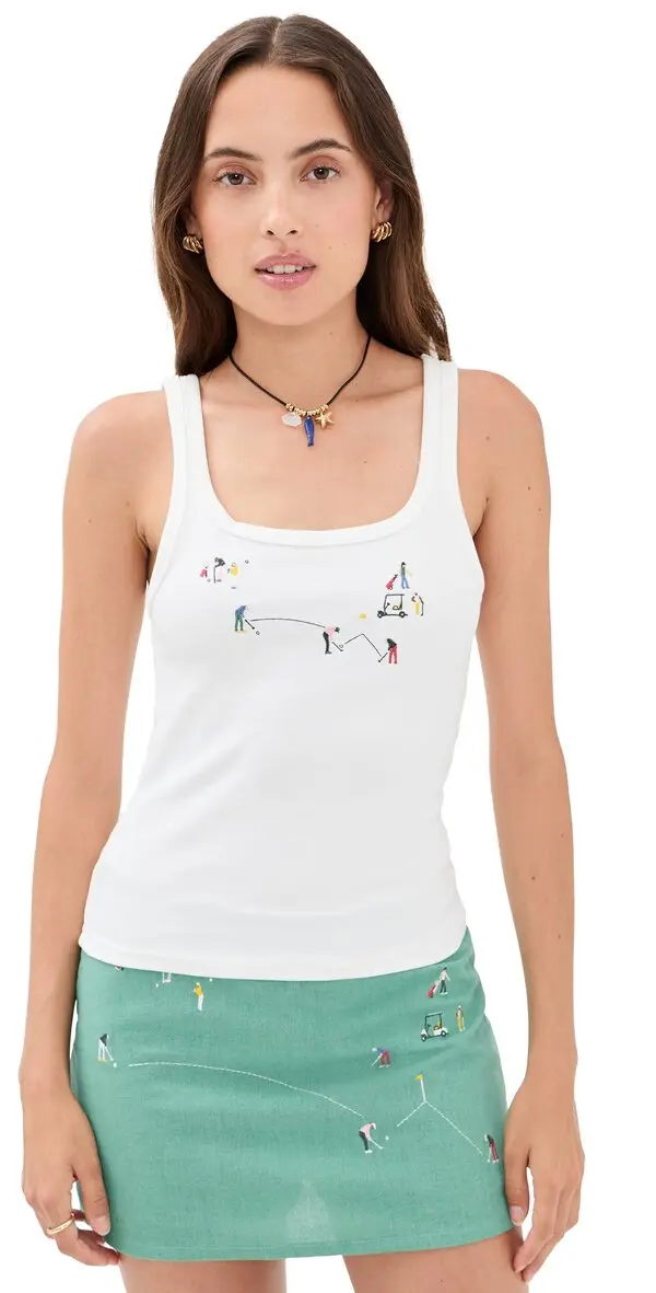 YELLOW THE LABEL Golf Scene Tank Top
