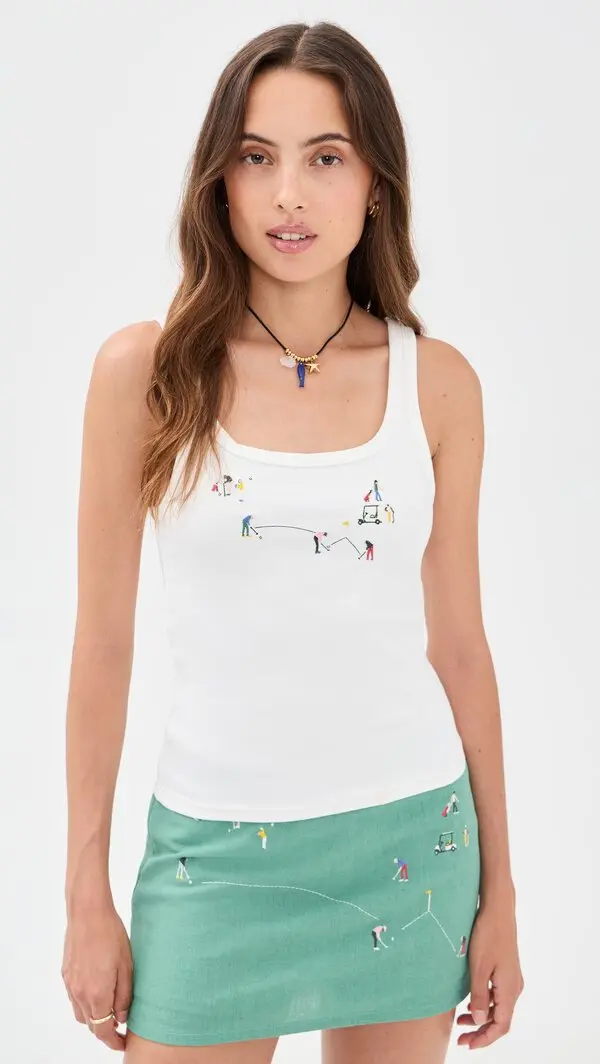 YELLOW THE LABEL Golf Scene Tank Top