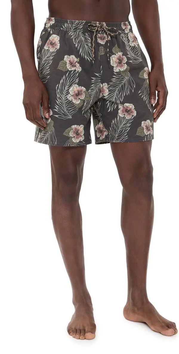 KATIN Mallow Volley Swim Trunks - Black